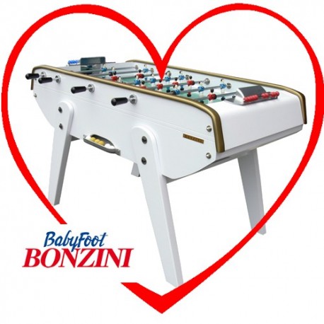 BabyFoot Bonzini B90 Club laqué blanc